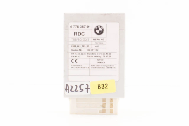 BMW E60 E63 E70 E90 E91 Tyre Tire Pressure Control Module Unit 6778387 ...