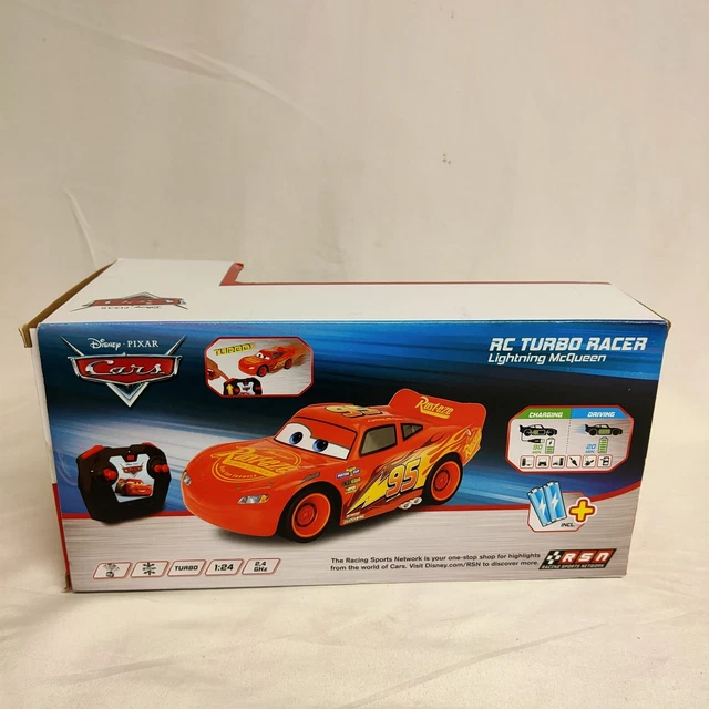 DISNEY PIXAR CARS Rc Turbo Racer Lightning McQueen Remote Control Toy £ ...