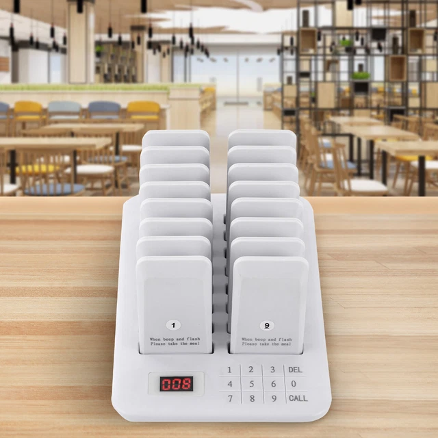 16* RESTAURANT COASTER Pager Guest Call Wireless Paging Queuing Calling ...