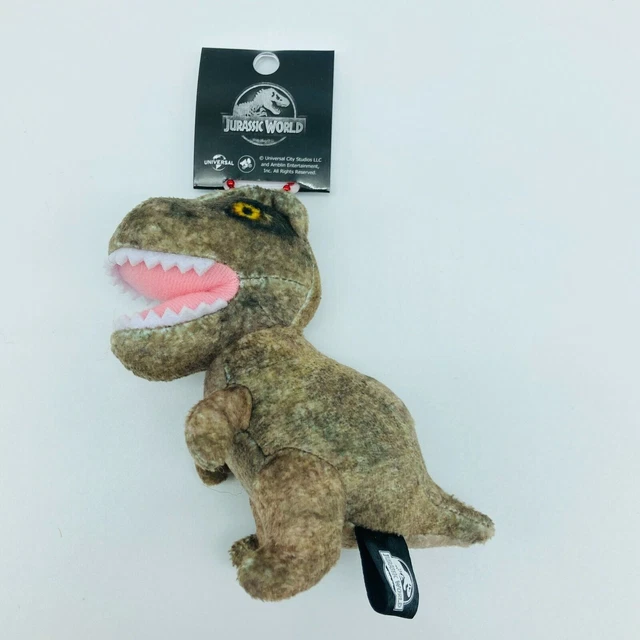 JURASSIC WORLD T-REX 4.3" Plush Doll Keychain UNIVERSAL CITY STUDIOS ...