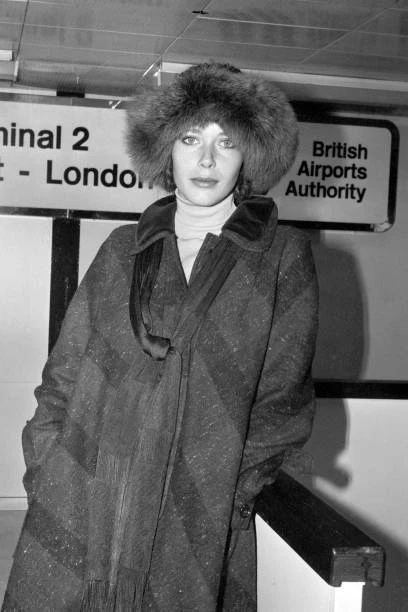 DUTCH ACTRESS AND Model Sylvia Kristel Arrives At London 1974 OLD PHOTO ...