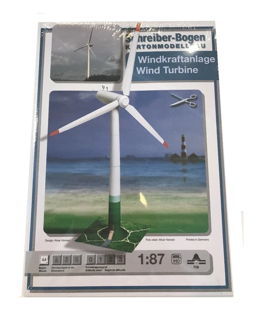 WRITER-SHEET KARTONMODELLBAU WIND Turbine Paper Model Craft Sheets £36. ...