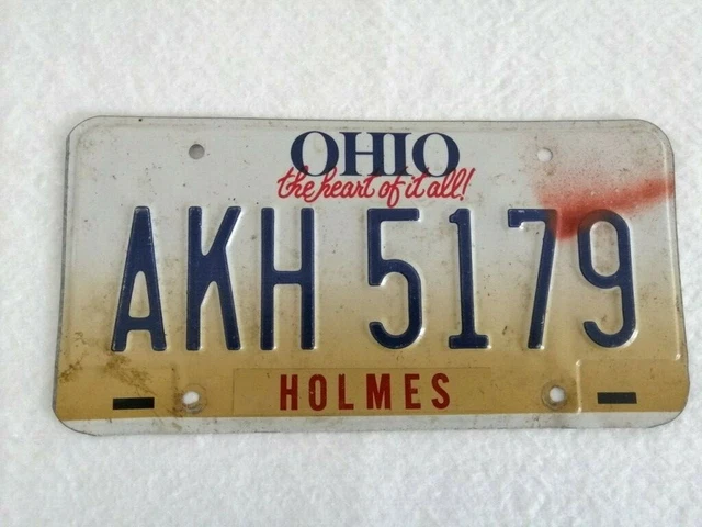 PLAQUE IMMATRICULATION AUTO Us Ohio Holmes The Heart Of It All License ...