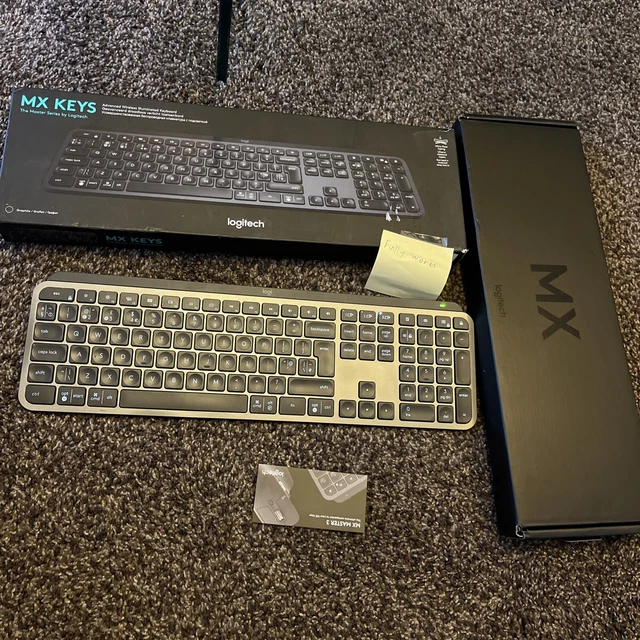 LOGITECH MX KEYS Keyboard English Layout Wireless Illuminated (Read ...