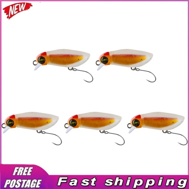 38MM 2.3G INSECT Micro Bait Luminous Mini Floating Trout Fishing Lure ...