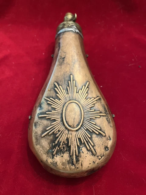RARE 7 1/2& Civil War Copper Musket Powder Flask / Bright Clean - $0.99 ...