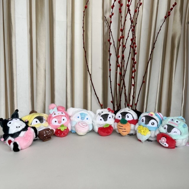 CUTE CARTOON PENGUIN Kuromi My Melody Pochacco Outfit Plush Doll For ...