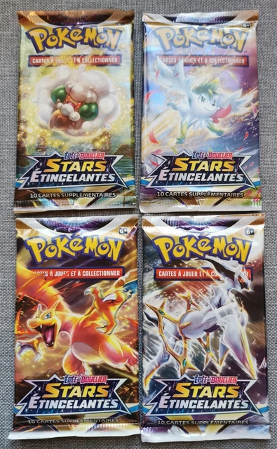 4 POKEMON SPARKLING Stars Boosters EB09 Official Artset Sealed FR New £ ...