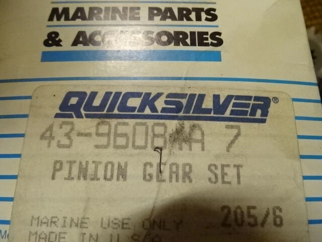 NOS ORIGINAL FACTORY mercury mercruiser pinion forward gear set 43 ...