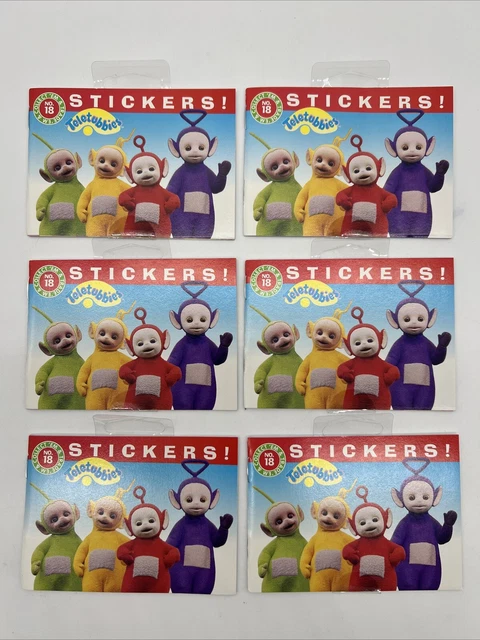 VINTAGE TELETUBBIES STICKER color mini book 1998 Sticker Time Lot Of 6 ...