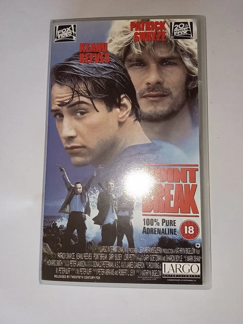 POINT BREAK VHS Keanu Reeves Patrick Swayze 1991 surf's up £3.00 ...