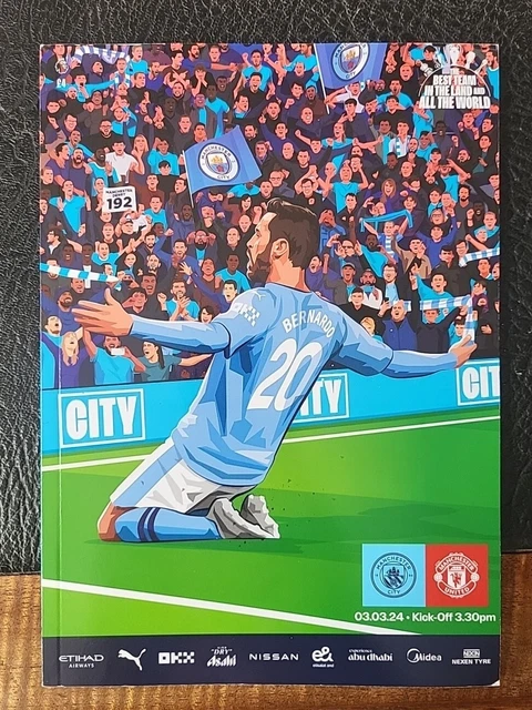 PROGRAMME MANCHESTER CITY V Manchester United Premier League 2023 / ...