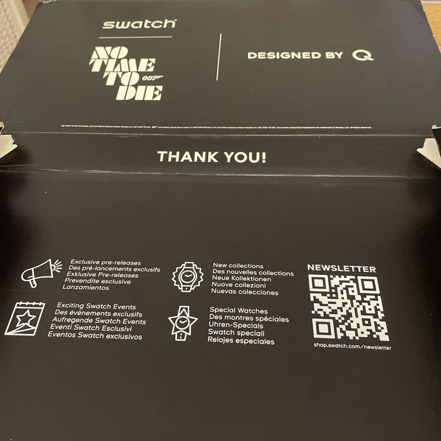 NO TIME TO Die édition limitée - Montre Swatch Q2 James Bond EUR 292,29 ...