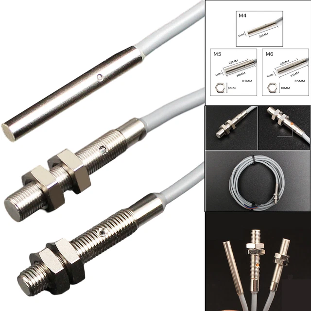 METAL PROXIMITY SENSOR Detective Approach 3-Wire Inductive Proximity ...