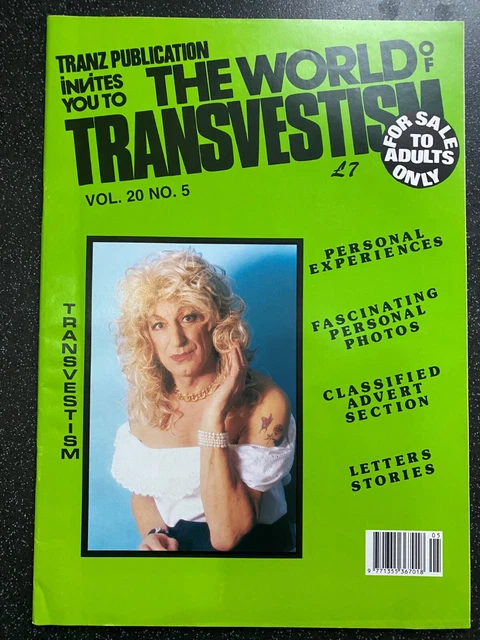 THE WORLD OF Transvestism vintage magazine. Vol 20 no 5 +Actual photos+ ...