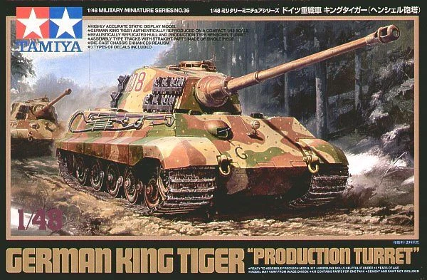 TAMIYA 32536 - 1/48 WWII German King Tiger Produzione Torretta - Nuovo ...