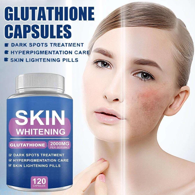 L-GLUTATHIONE 120PCS CAPSULES Skin Whitening Antioxidant Anti-Aging V5G3 W8U7 £9.58 - PicClick UK