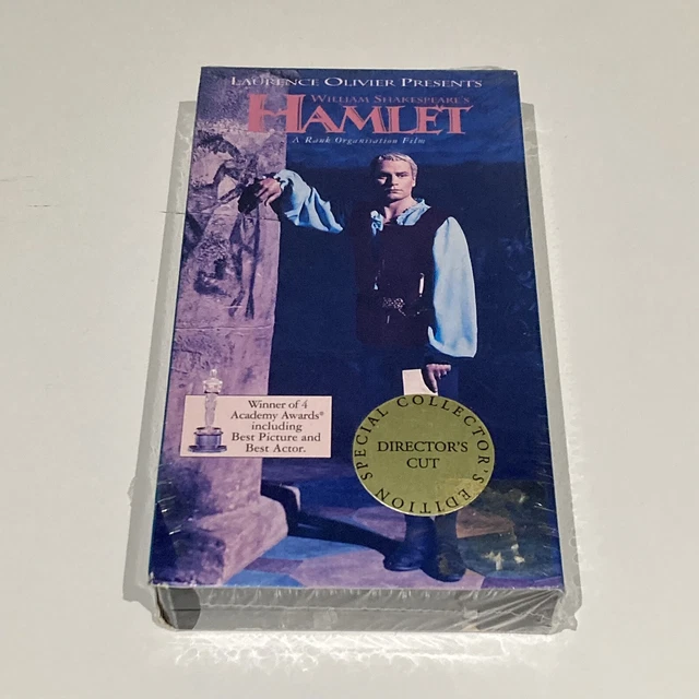 HAMLET VINTAGE VHS 1948 Laurence Oliver Academy Award Winner Hallmark B ...