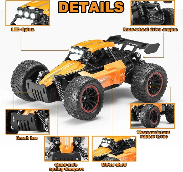 REMOTE CONTROL CAR 2.4Ghz RC Car for Kids 3 Rechargeable Batteries 60 ...