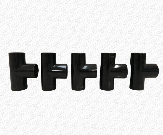 PACK OF 5 Overflow Condense Pipe 21.5mm Equal Tees Black Boiler ...