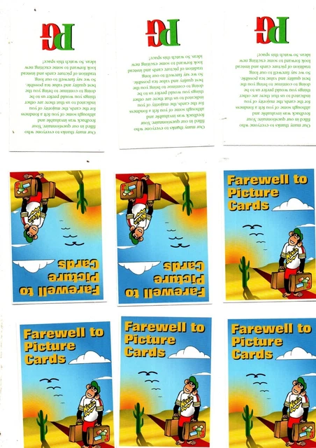 12 BROOKE BOND Pg Tips Farewell To Picture Cards Mint Condition L1 £4. ...