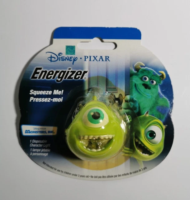 DISNEY PIXAR MONSTERS Inc Mike Wazowski Disposable Light Energizer 2002 ...