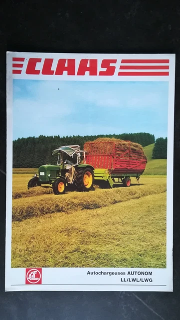BROCHURE TRACTEUR AUTOCHARGEUSE CLAAS EUR 4,00 - PicClick FR