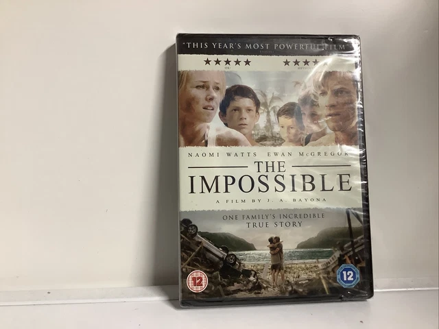 THE IMPOSSIBLE DVD 2013 Rated 12 Ewan McGregor Naomi Watts New Sealed ...