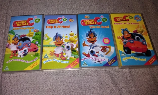 ENGIE BENJY VHS Tapes X4 Makes Things Better, Let's Go Team Help Is At ...