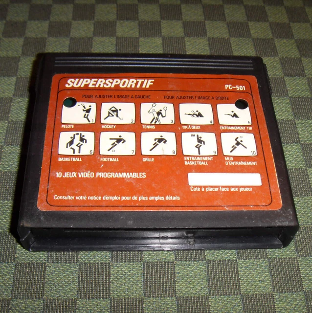 CARTOUCHE DE JEU vidéo Supersportif / Supersportic Hanimex Soundic ITMC ...