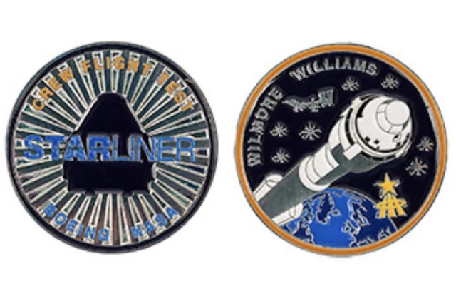*FREE SHIP* BOEING CST-100 Starliner Crew Flight Test Coin & Patch Set ...