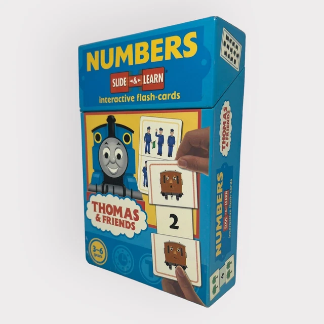 THOMAS & FRIENDS Numbers Slide & Learn Educational Flash Cards ...
