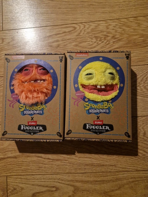 FUGGLER SPONGEBOB AND Patrick Set Funny Ugly Monster Soft Toy Plush £39 ...