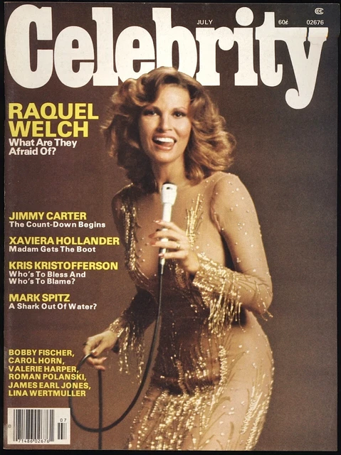 1976 CELEBRITY MAGAZIN RAQUEL WELCH Xaviera Hollander JIMMY CARTER ...