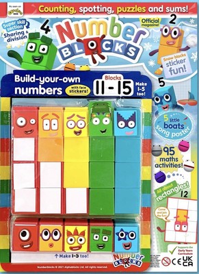 CBEEBIES NUMBERBLOCKS MAGAZINE, issue 6, 11-15 with toys £9.95 ...