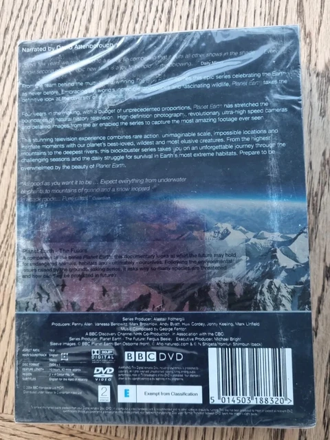 DAVID ATTENBOROUGH DVDS Planet Earth complete Series, Blue Planet The Collection EUR 9,24 ...