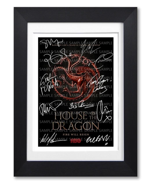 HOUSE OF THE Dragon Cast Signed Tv Show Season Poster Photo Autograph ...