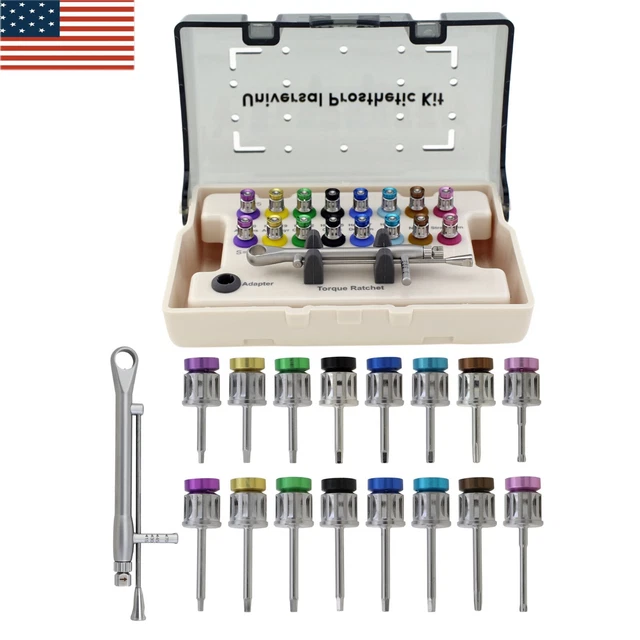 DENTAL IMPLANT PROSTHETIC Kit Universal Abutment Torque Wrench Hand ...