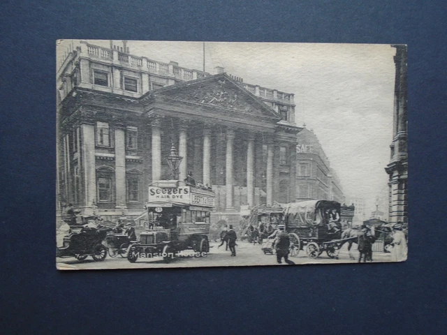 LONDON: ANIMATED Scene At The Mansion House - Printed -Posted 1913 £1. ...