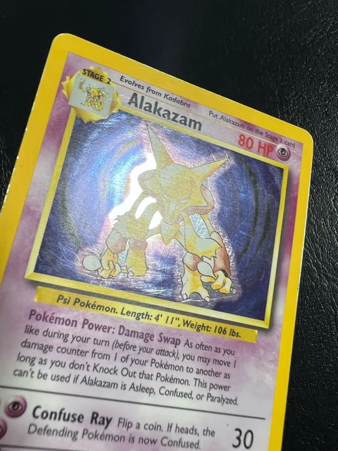 POKEMON WOTC 1999 Base Set Alakazam Rare Holo Vintage Pokemon Card $42.36 - PicClick CA