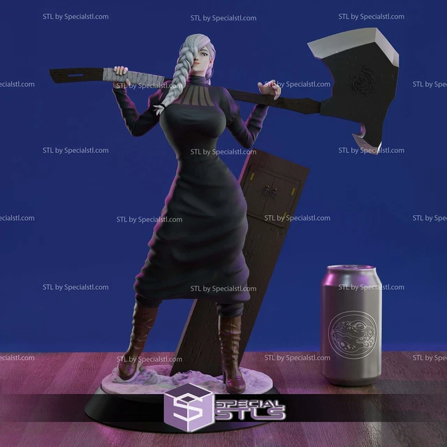 MEI MEI FROM JUJUTSU KAISEN ACTION FIGURE Kit resina 3D 1:6! UNPAINTED ...