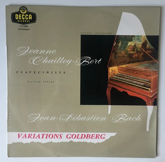 RARE - JEANNE Chailley-Bert - Decca - Variations Goldberg - EUR 79,00 ...
