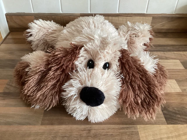 THE DISCOVERY STORE Floppy Vintage Dog Soft Toy Microwave Hottie Belly ...