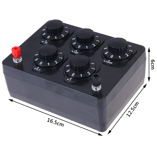 0-9999.9 OHM VARIABLE Decade Resistor Resistance Box Physical Teaching ...