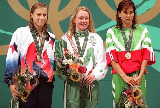 1996 IRISH OLYMPIC Swimming Gold Medllist Michelle Smith 3 Old Photo $8 ...