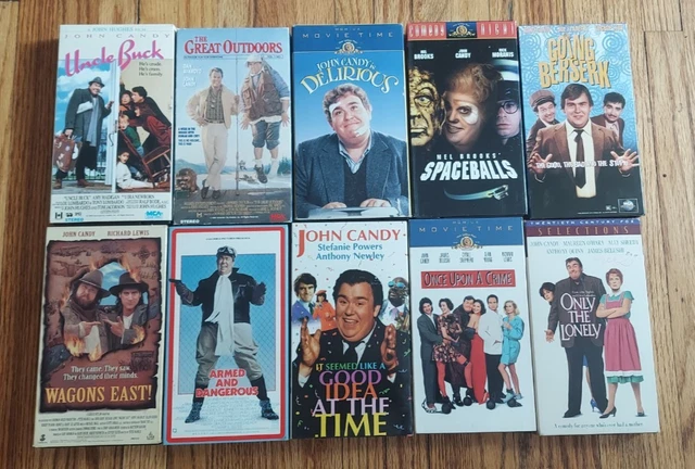 VHS 10 JOHN Candy Uncle Buck Wagons East Delirious Spaceballs Once Upon ...