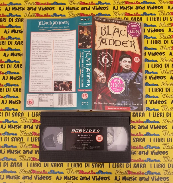VHS BLACK ADDER THE ENTIRE HISTORIC FIRST SERIES rowan atkinson 1995 ...
