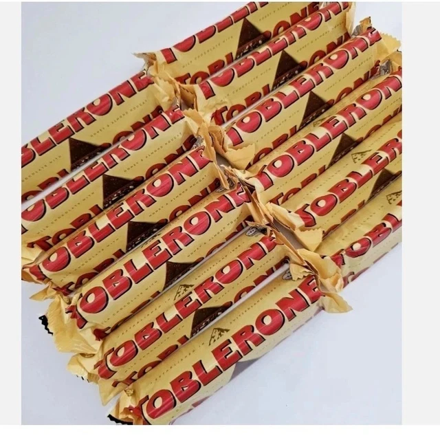 TOBLERONE MILK CHOCOLATE Bars 35g x 24 Swiss Chocolate Bulk Pack Great ...