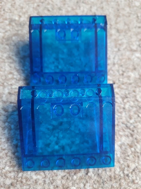 LEGO 4228 TRANSLUCENT Blue 5x6x2 Inverted Sloped Cockpit Vintage Space ...