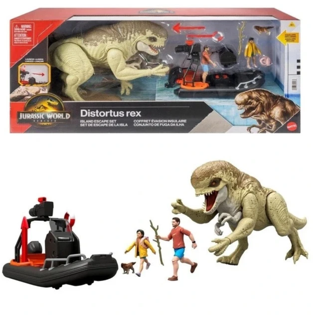 JURASSIC WORLD REBIRTH Distortus Rex Island Escape Action Figure ...